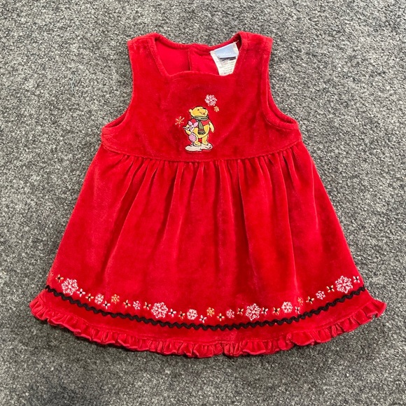 Disney | Dresses | Disney Girls Red Winnie The Pooh Dress Sz 3m | Poshmark